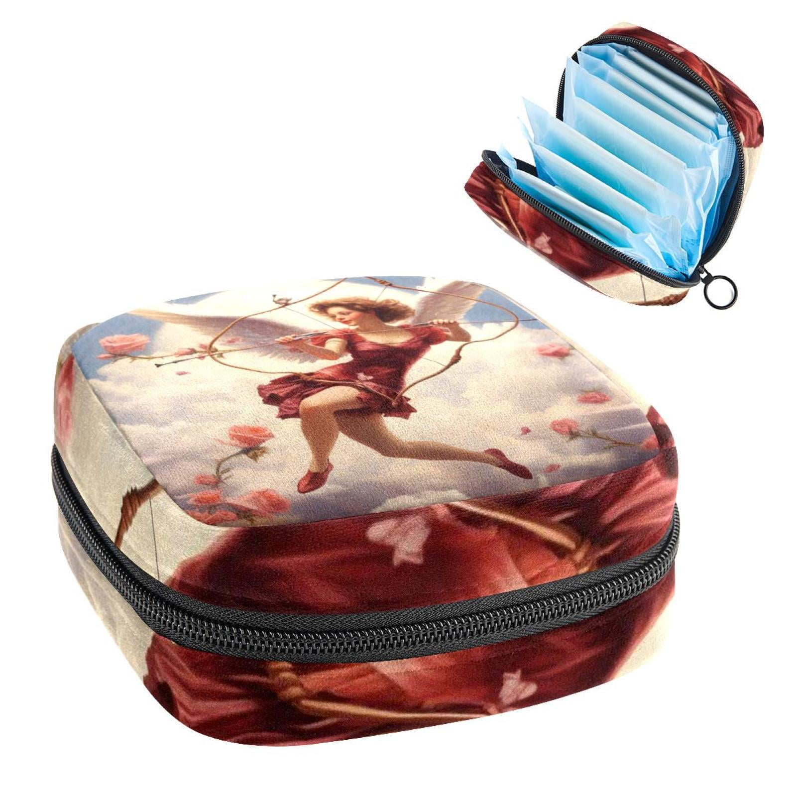 Cupid Period Pouch: Stylish Sanitary Napkin Bag, Travel Pouch Necklace ...