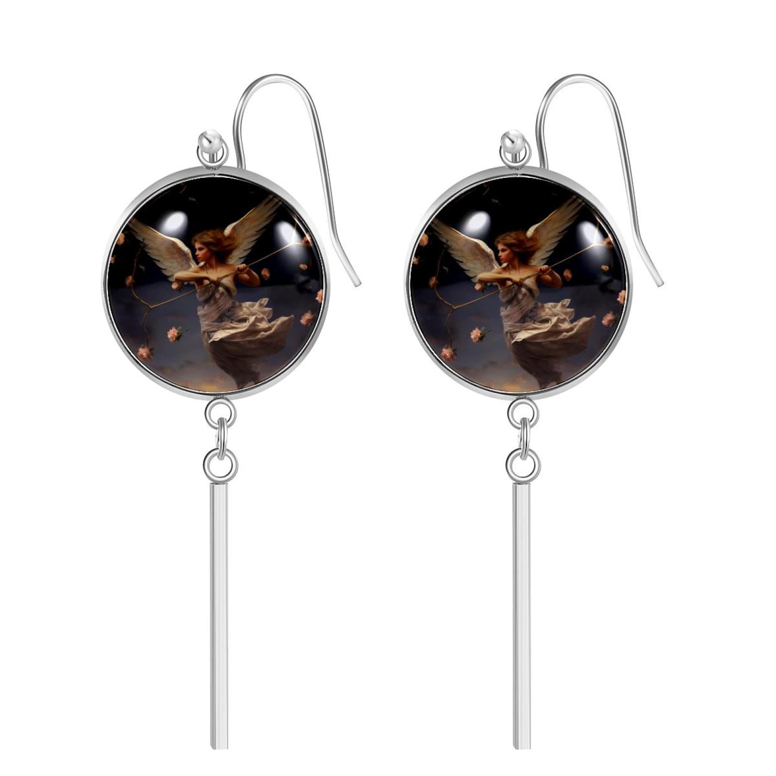 Cupid Personality-Showcasing Jewelry Set: Vibrant Patterns in Earrings ...