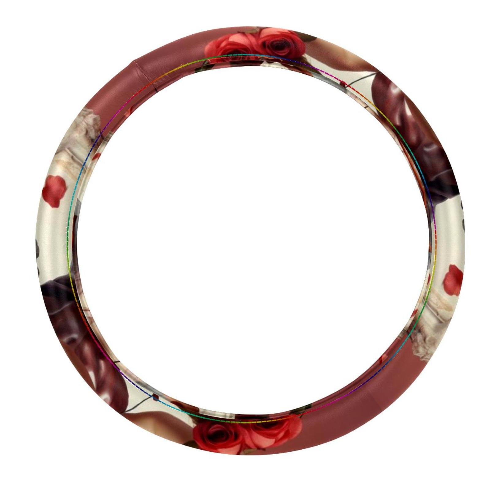 Cupid Printed 14.5 Inch PVC Leather Car Wheel Covers Steering Wheel ...