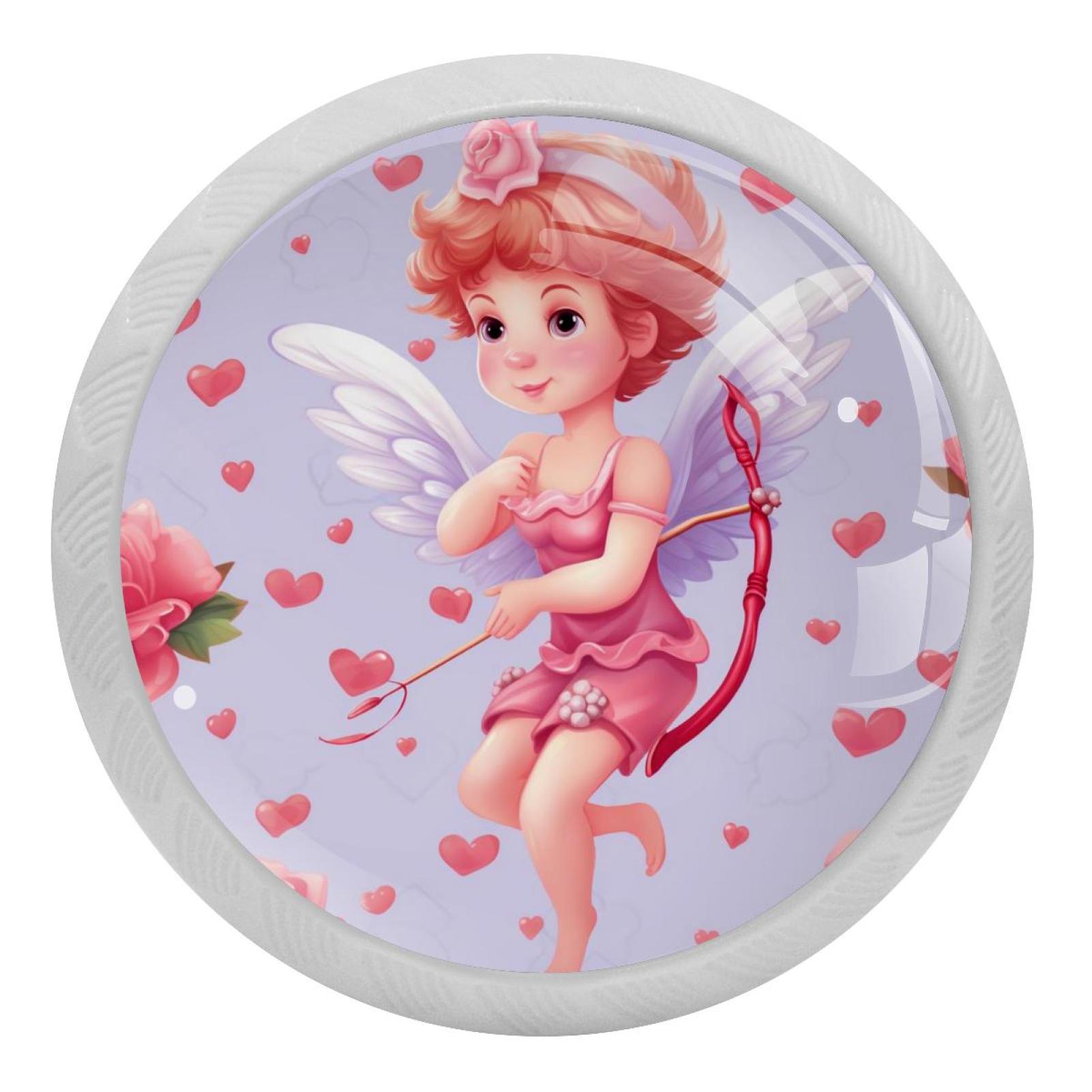 Cupid Round Glow-in-the-Dark Dresser Knobs: Fluorescent Drawer Pulls ...