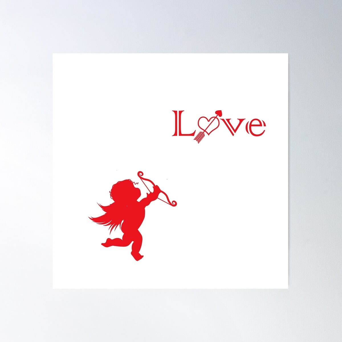 Cupid'S Love Poster Wall Art, Modern Wall Decor For Living Room Bedroom ...