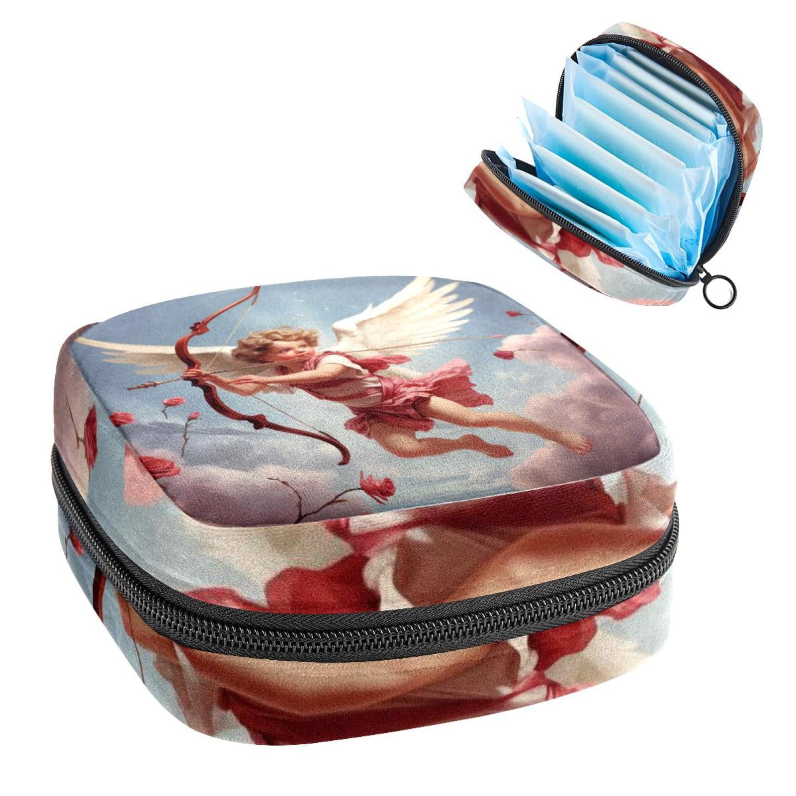 Cupid Sanitary Napkin Purse Sanitary Bags under Clothes Travel Pouch ...
