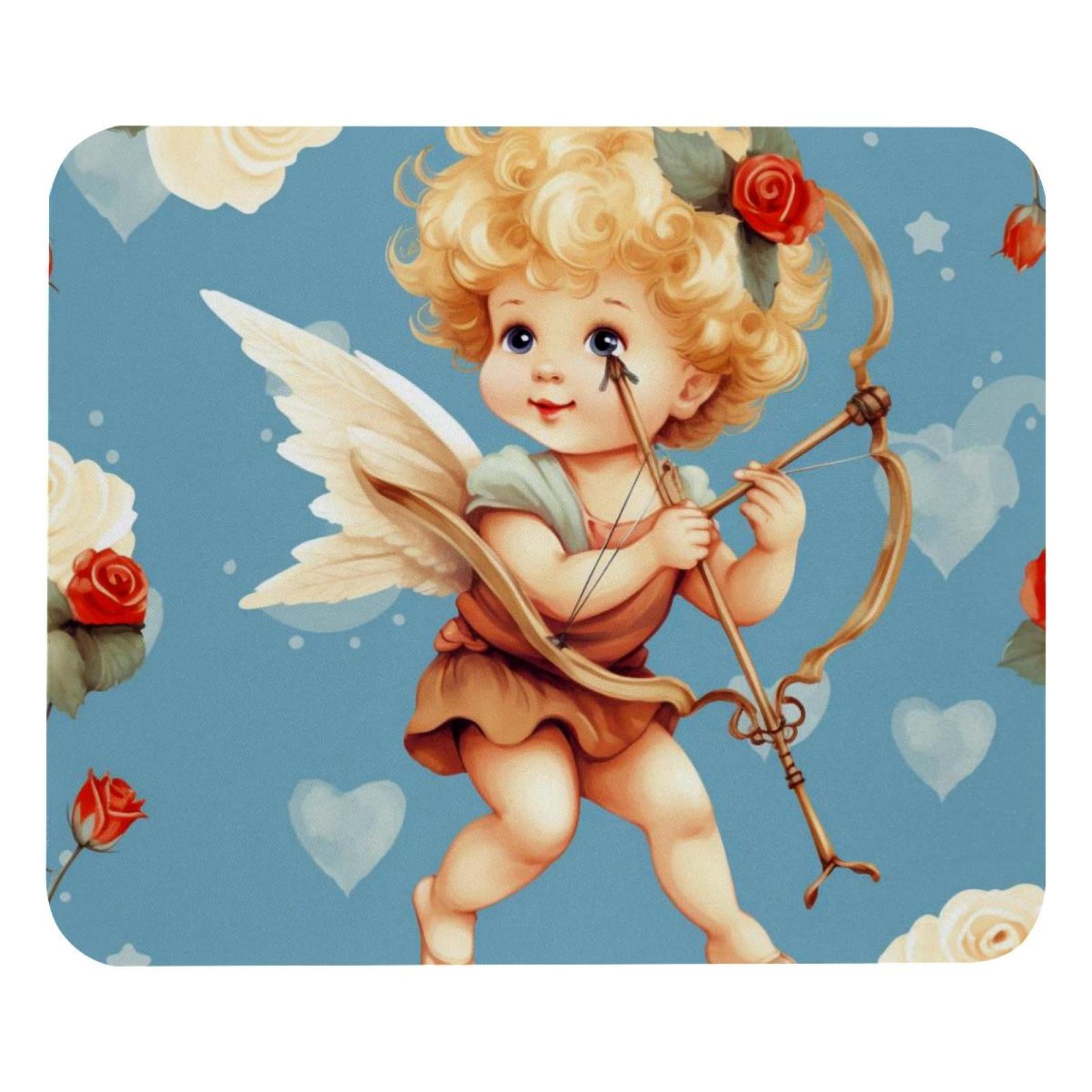 Cupid Square Gaming Mouse Pad, 8.3x9.8 Inch Non-Slip Rubber Bottom ...
