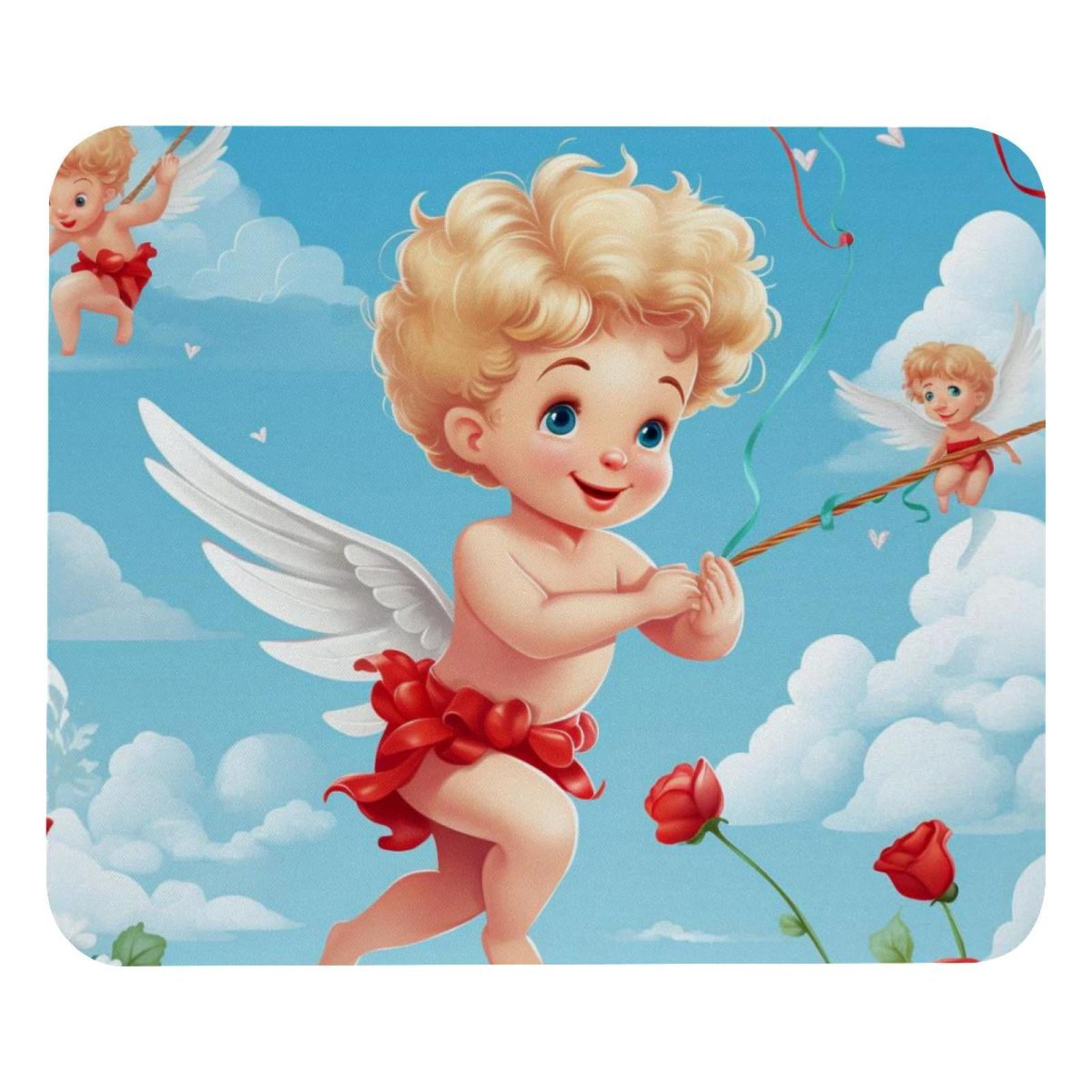 Cupid Square Gaming Mousepad Desk Mat Non-Slip Rubber Bottom Printed 8 ...
