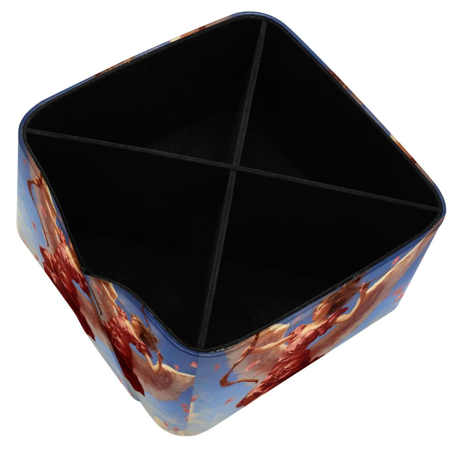 Cupid Square Pencil Case with 4 Compartments, Removable Dividers, Pen ...