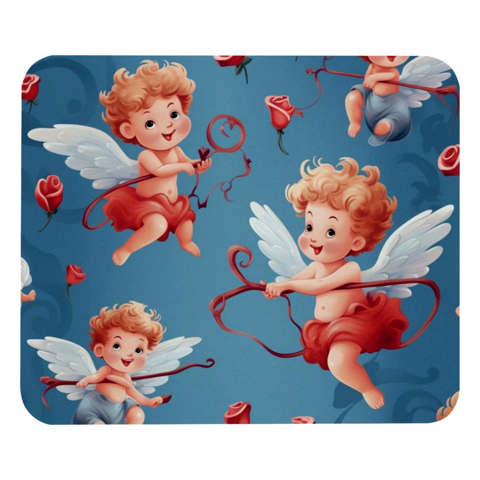 Cupid Square Printed Desk Mat Gaming Mouse Pad Non-Slip Rubber Bottom 8 ...