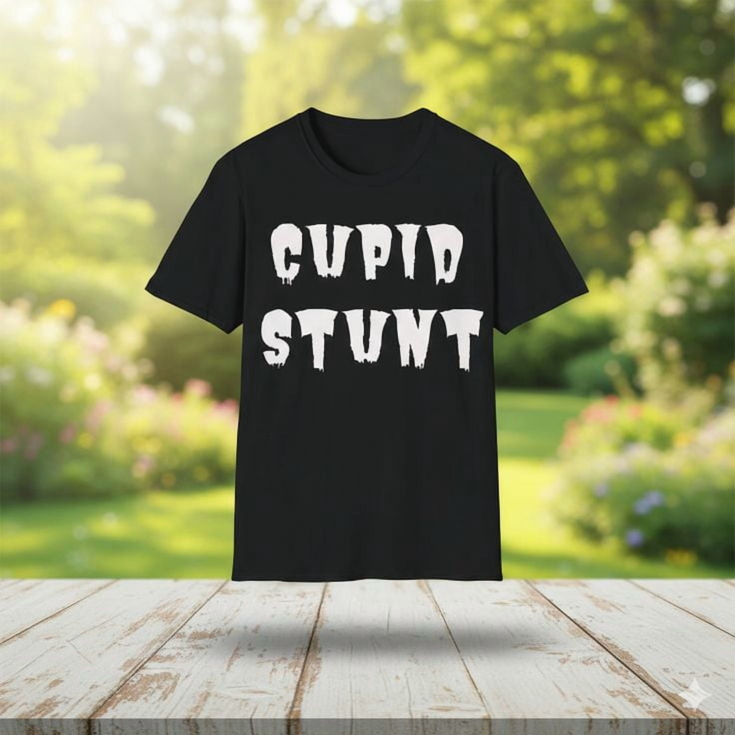 Cupid Stunt Bold Text Graphic Valentines Day Shirt Minimal Typography ...