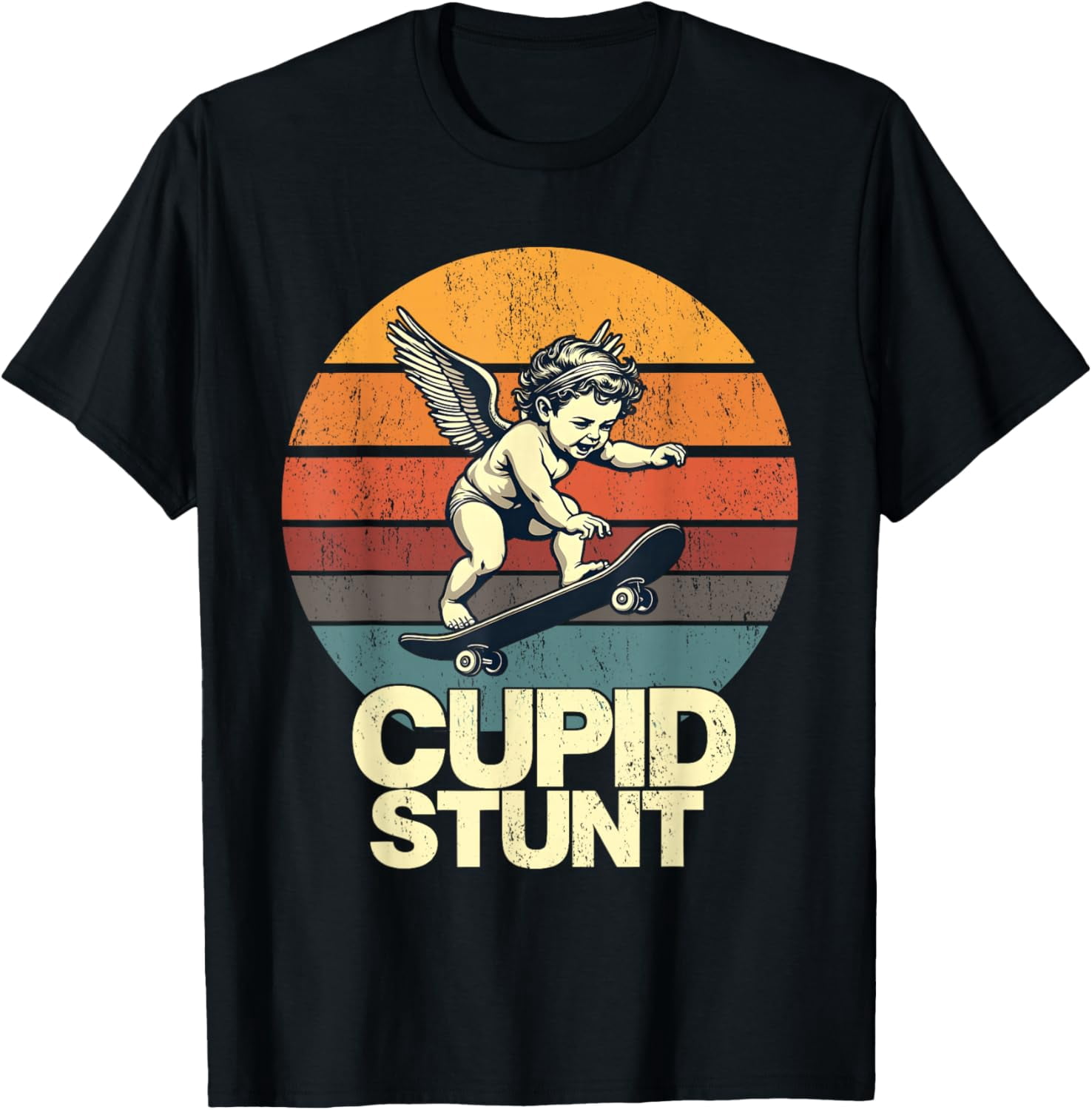 Cupid Stunt Funny Sarcastic Offensive Humor Embarrassing T-Shirt ...
