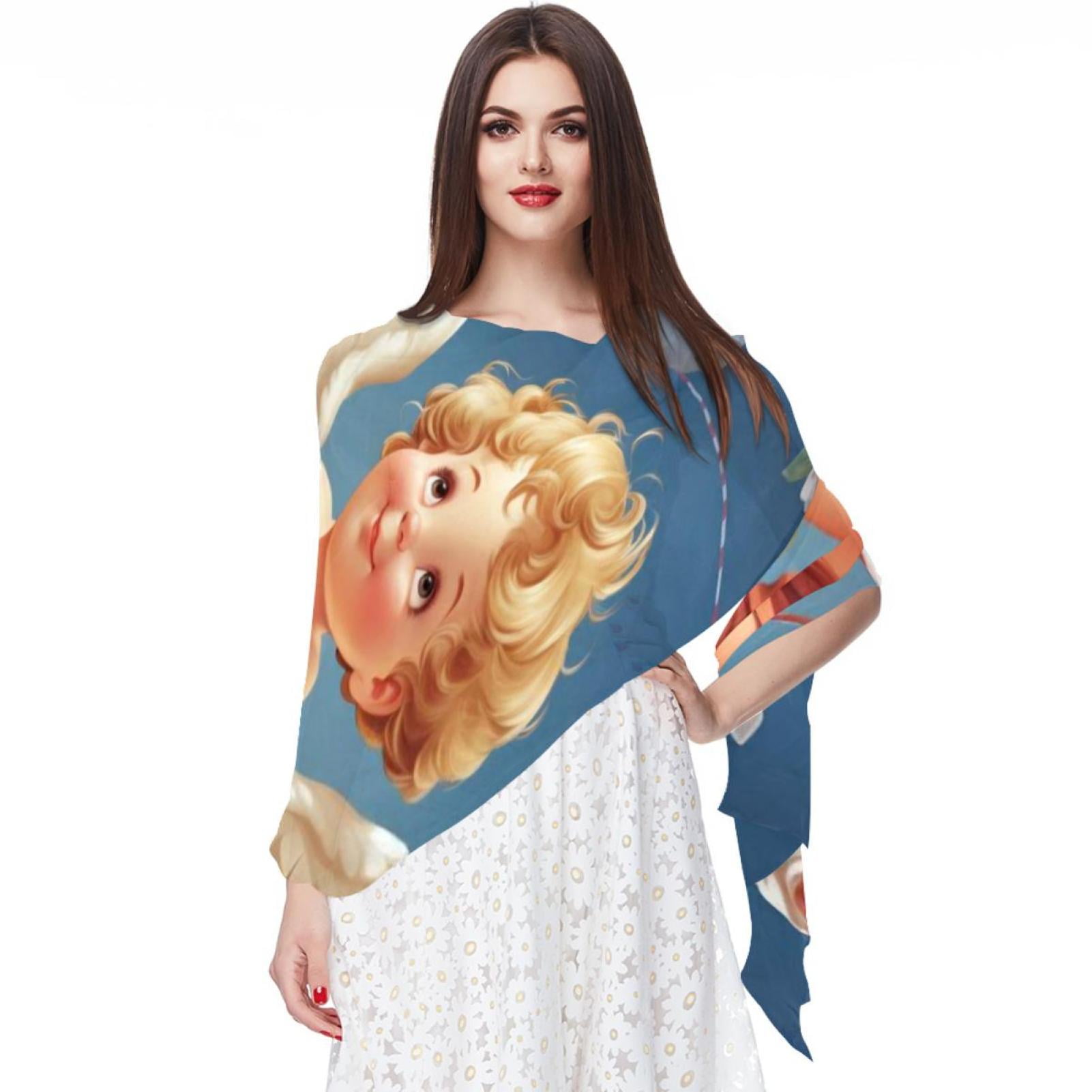 Cupid Translucent Chiffon Yarn Silk Scarf - Light Breathable Material ...