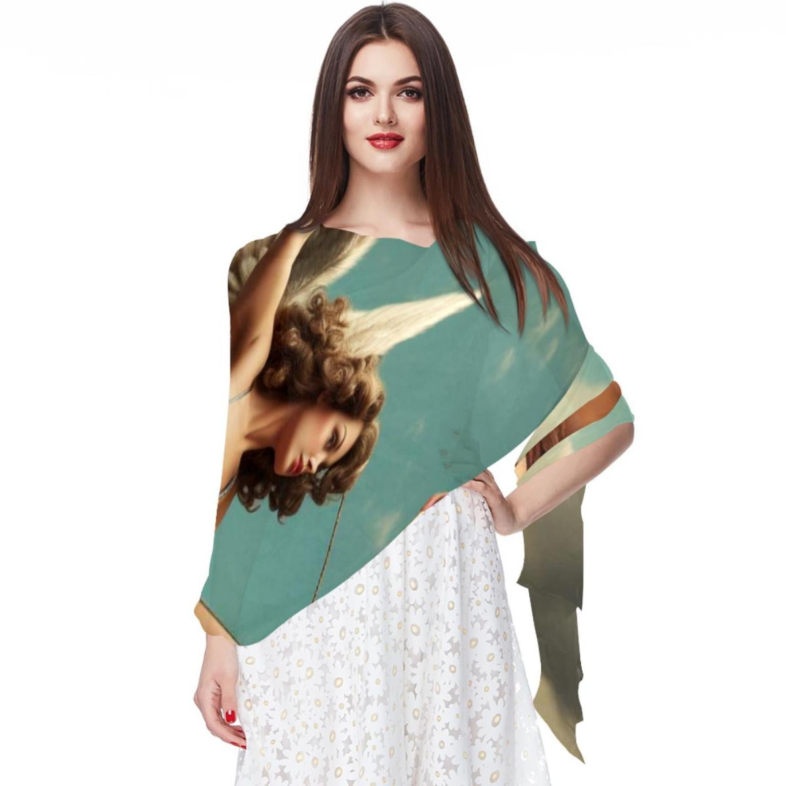 Cupid Translucent Chiffon Yarn Silk Scarf - Light Breathable Material ...