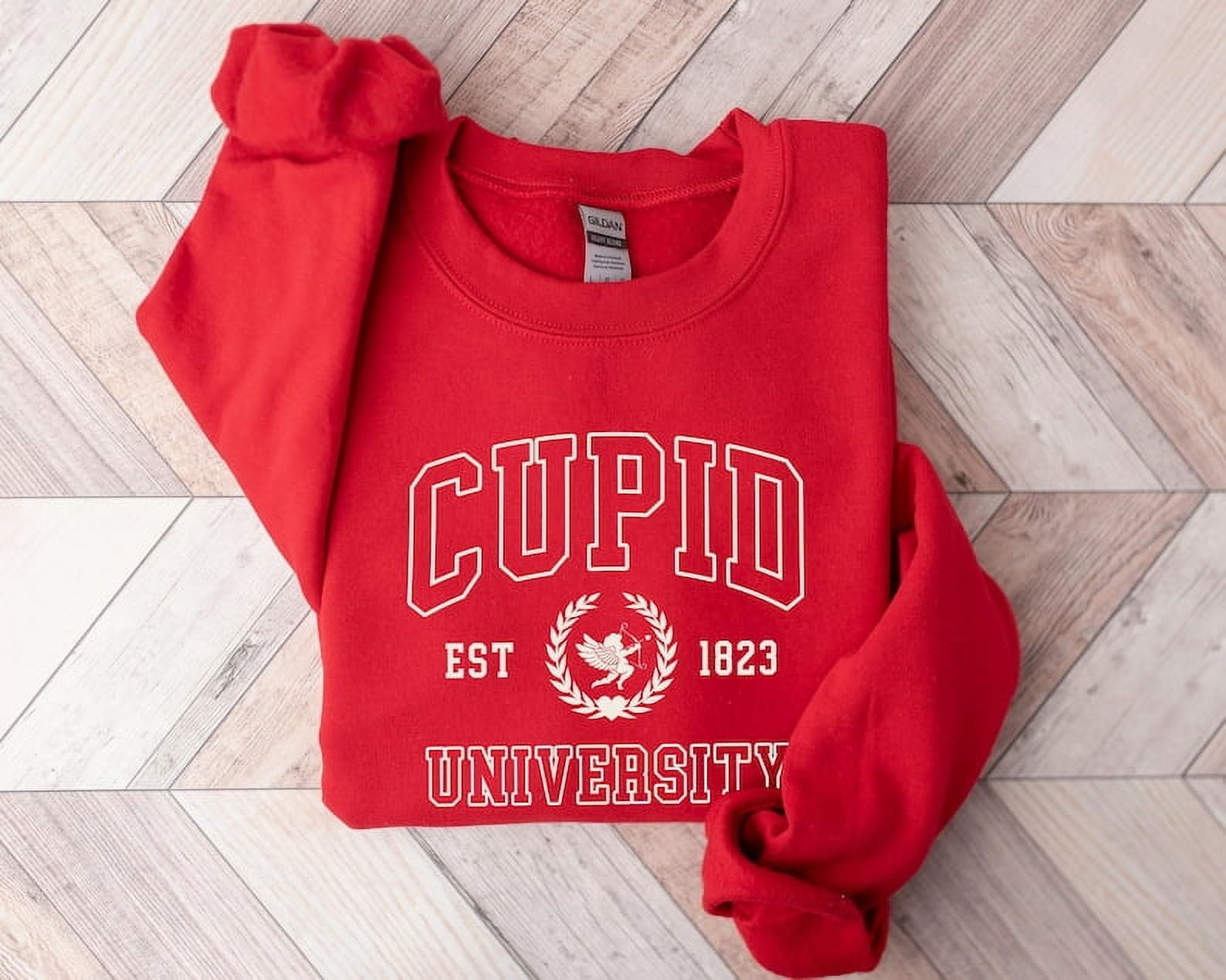 Cupid University Sweatshirt, Cute Valentine's Day Shirt, Funny College ...