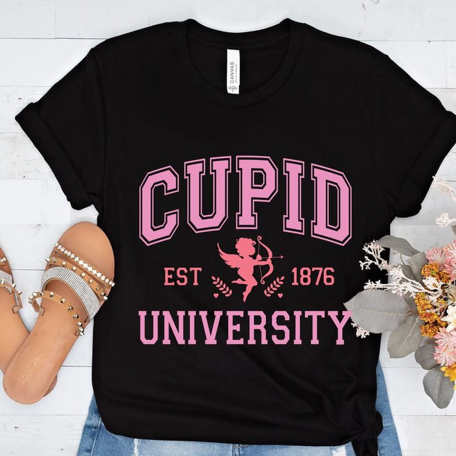 Cupid Unrsity, vaL1entine S1Hirt, vaL1entine lover, cupid with B1Ow and ...