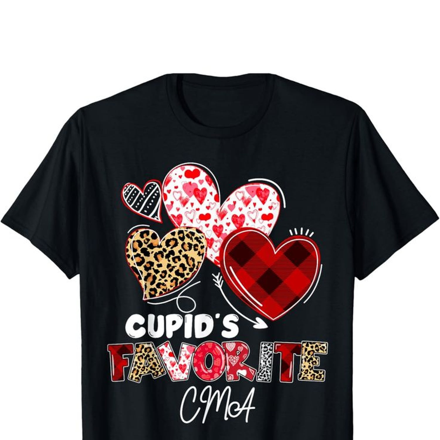 Cupid's Favorite CMA Nurse VaL1entine Buffa1lo Plaid T-S1Hirt - Walmart.com