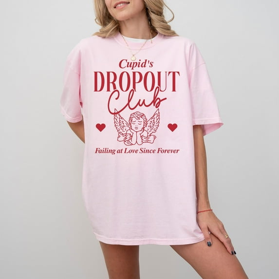 Cupids Dropout Club Heavyweight Shirt, Funny Anti-Valentines Day T ...