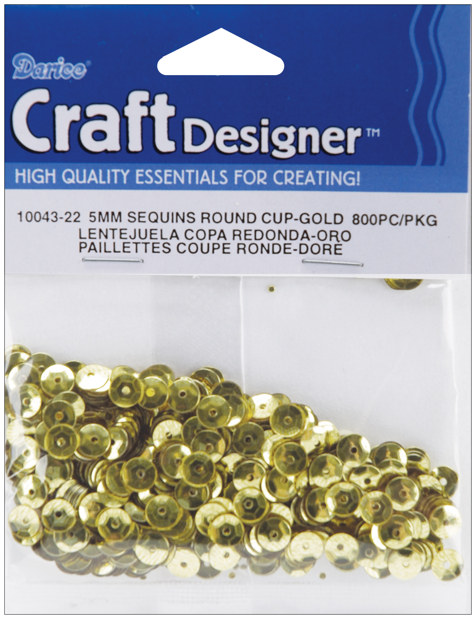 Cupped Sequins Gold 5mm? - Walmart.com