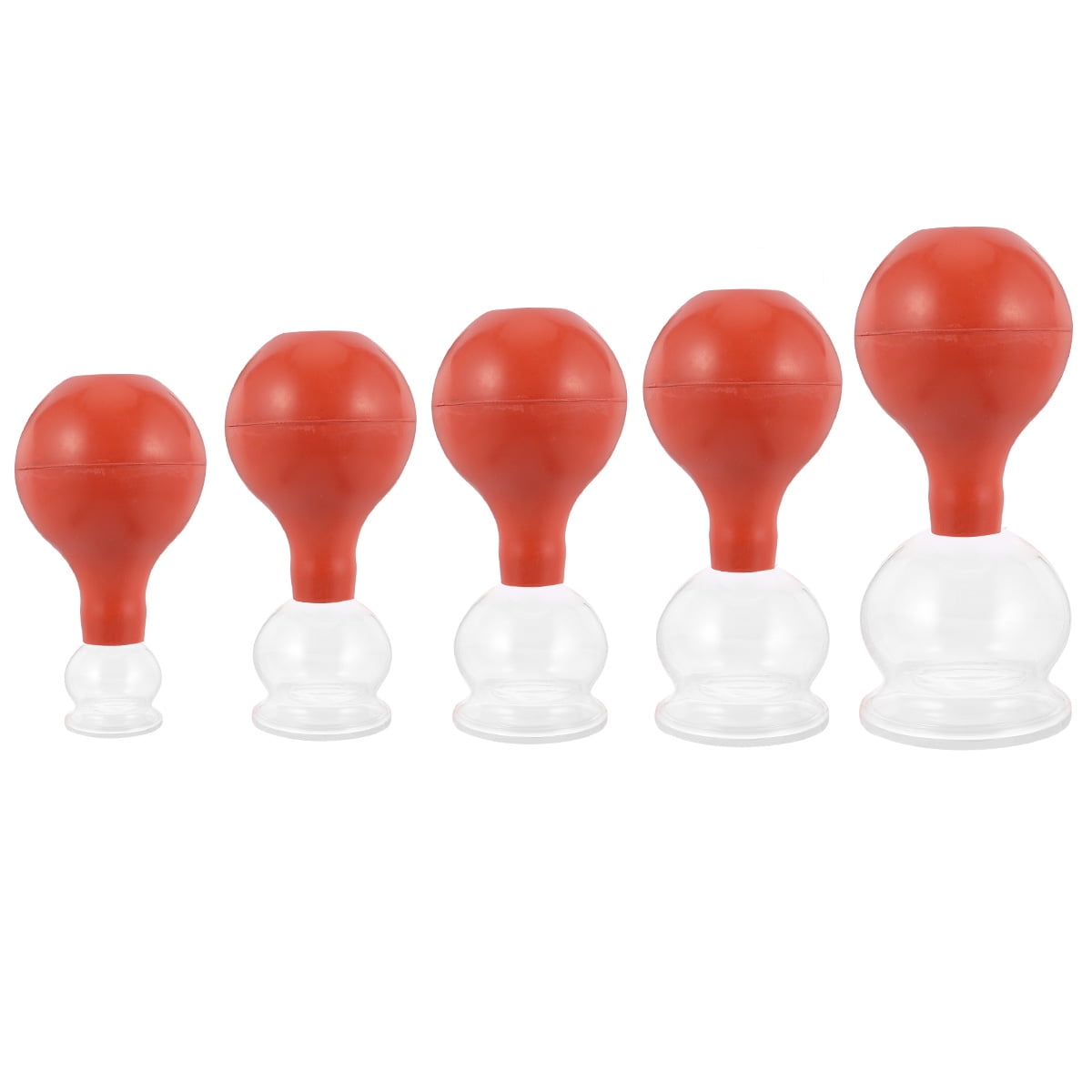 Cupping Device 5 Pcs Glass Household Therapy Facial Massage Cups ...