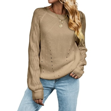 Cupshe Knitwear Sweater for Women Button Front Turtleneck Wrap Long ...
