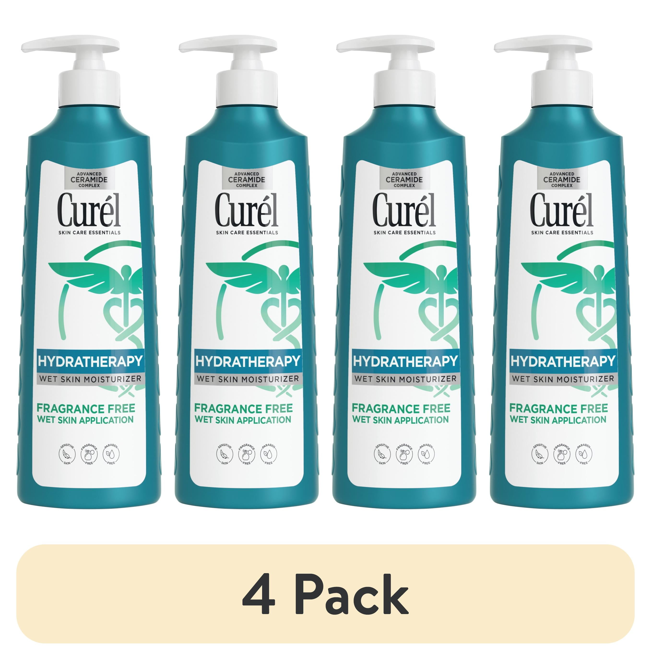 (4 pack) Curél Hydra Therapy Wet Skin Moisturizer Body Lotion, with Ceramide Complex, Dry Skin ...
