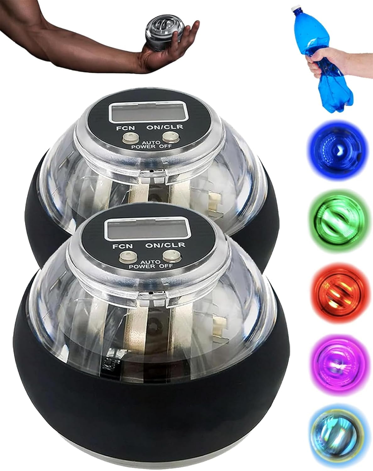 Curaball Hand Exerciser, Cura Ball Hand Exerciser with Counter & Light ...