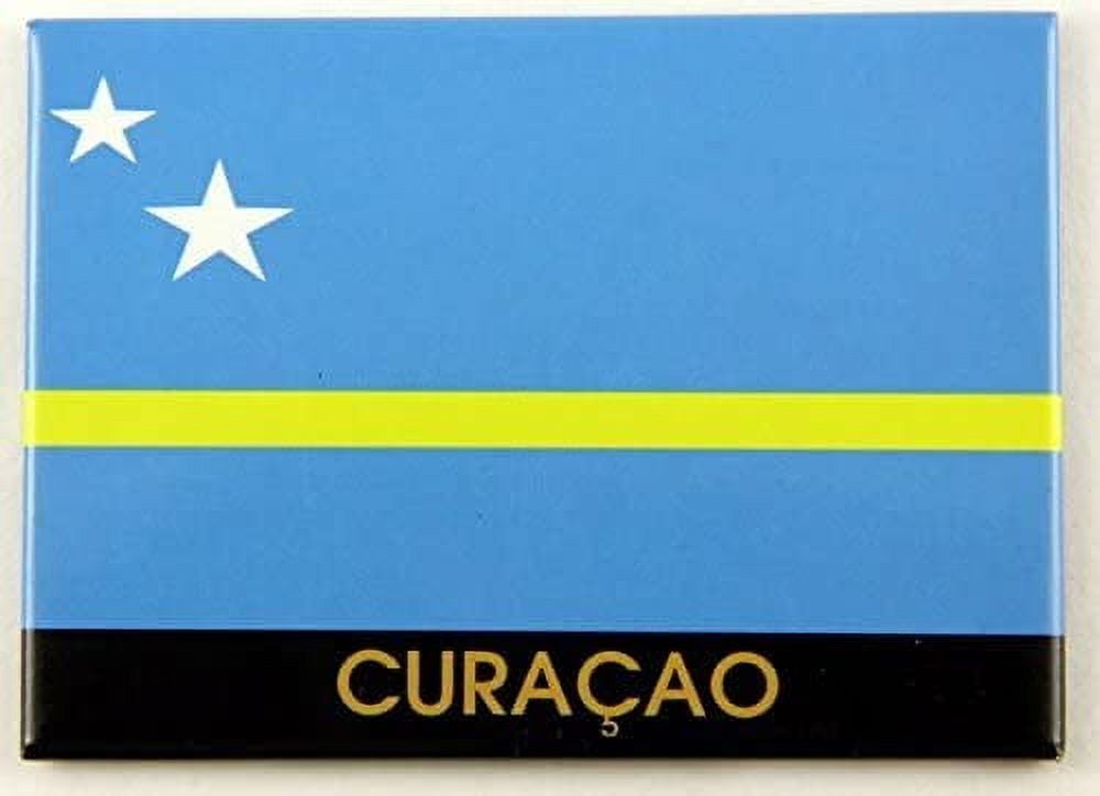 Curacao Flag Caribbean Fridge Collector's Souvenir Magnet 2.5x3.5 ...