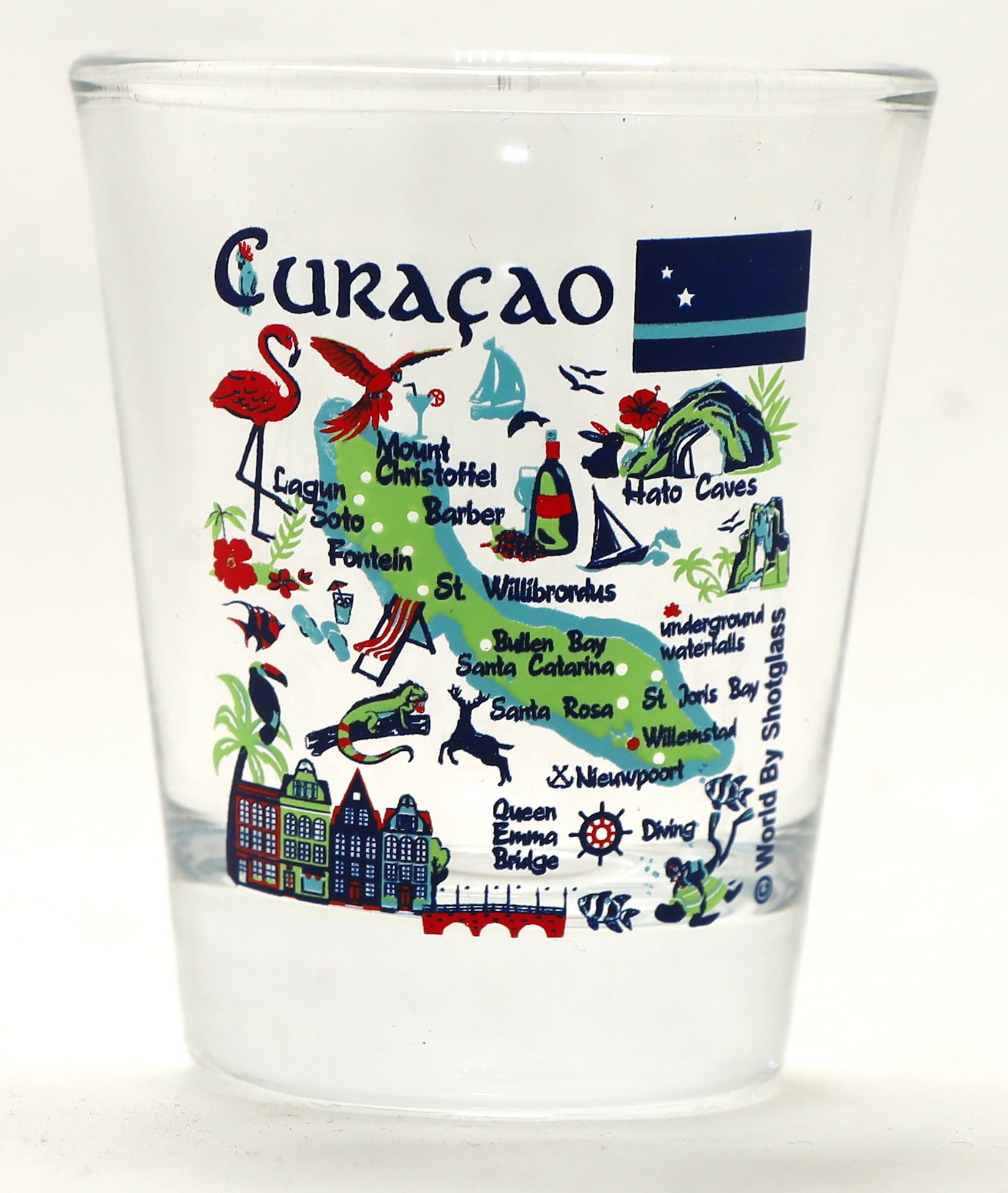 Curacao Landmarks and Icons Shot Glass - Walmart.com