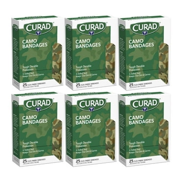 CURAD Food Service Metal Detectable Blue Fabric Adhesive Bandages 3/4 ...