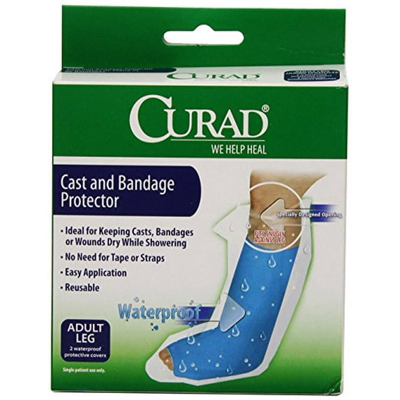 Curad Cast Protector, Protects Bandages or Wounds, Adult Leg, Reusable ...