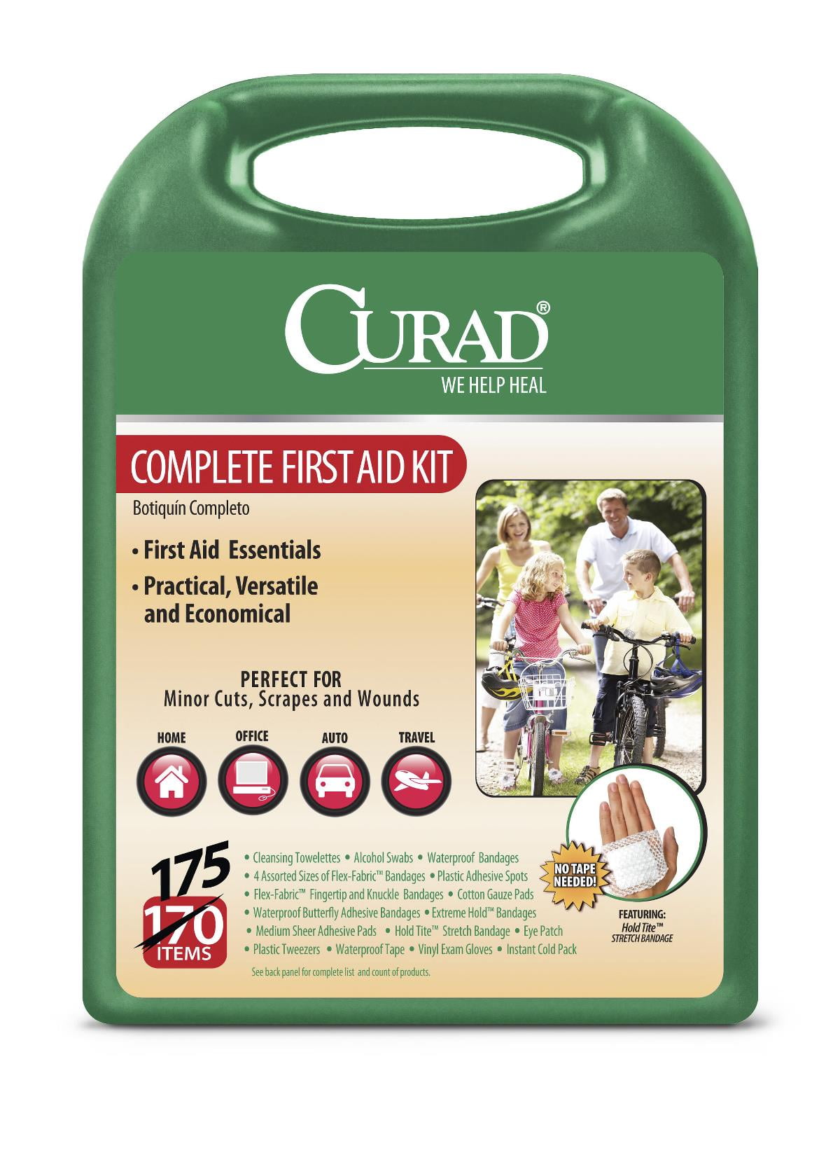 Curad Complete First Aid Kit, 175 Pieces per Kit, 1 Kit - Walmart.com