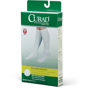 Curad Knee-High Compression Hosiery 15-20mmHg - Walmart.com