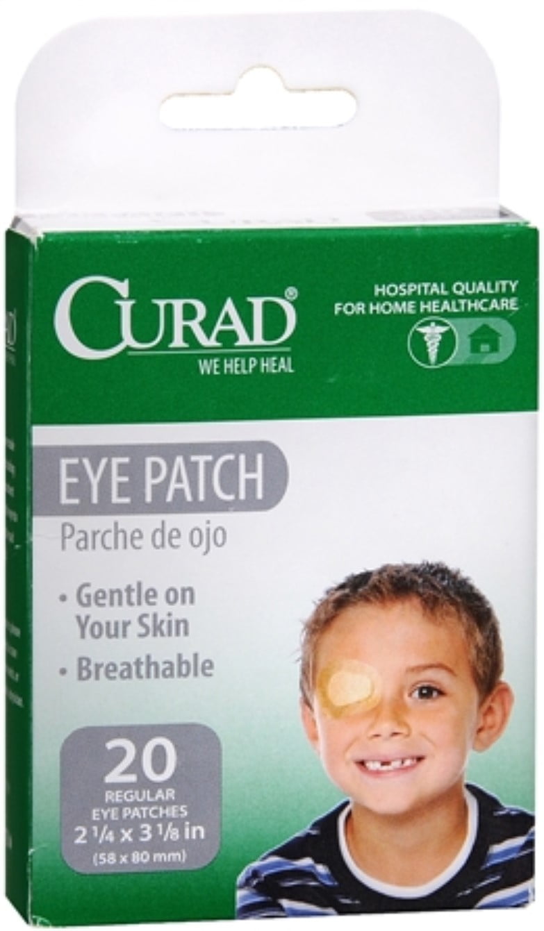 Curad Eye Patches Regular 20 Each (Pack of 2) - Walmart.com