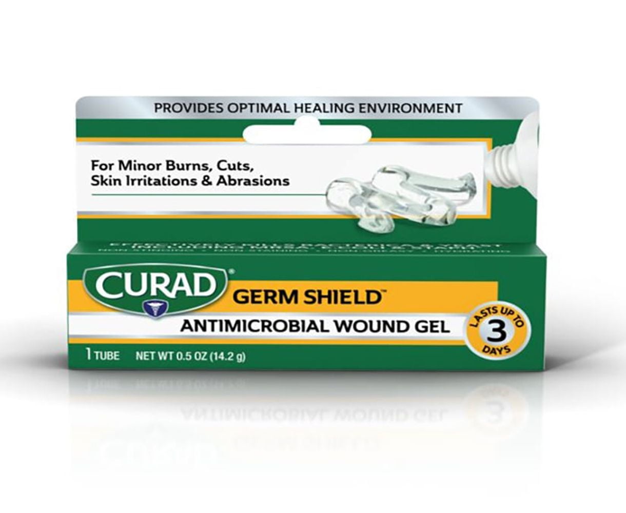 Curad Germ Shield Antimicrobial Silver Wound Gel, For Minor Cuts ...