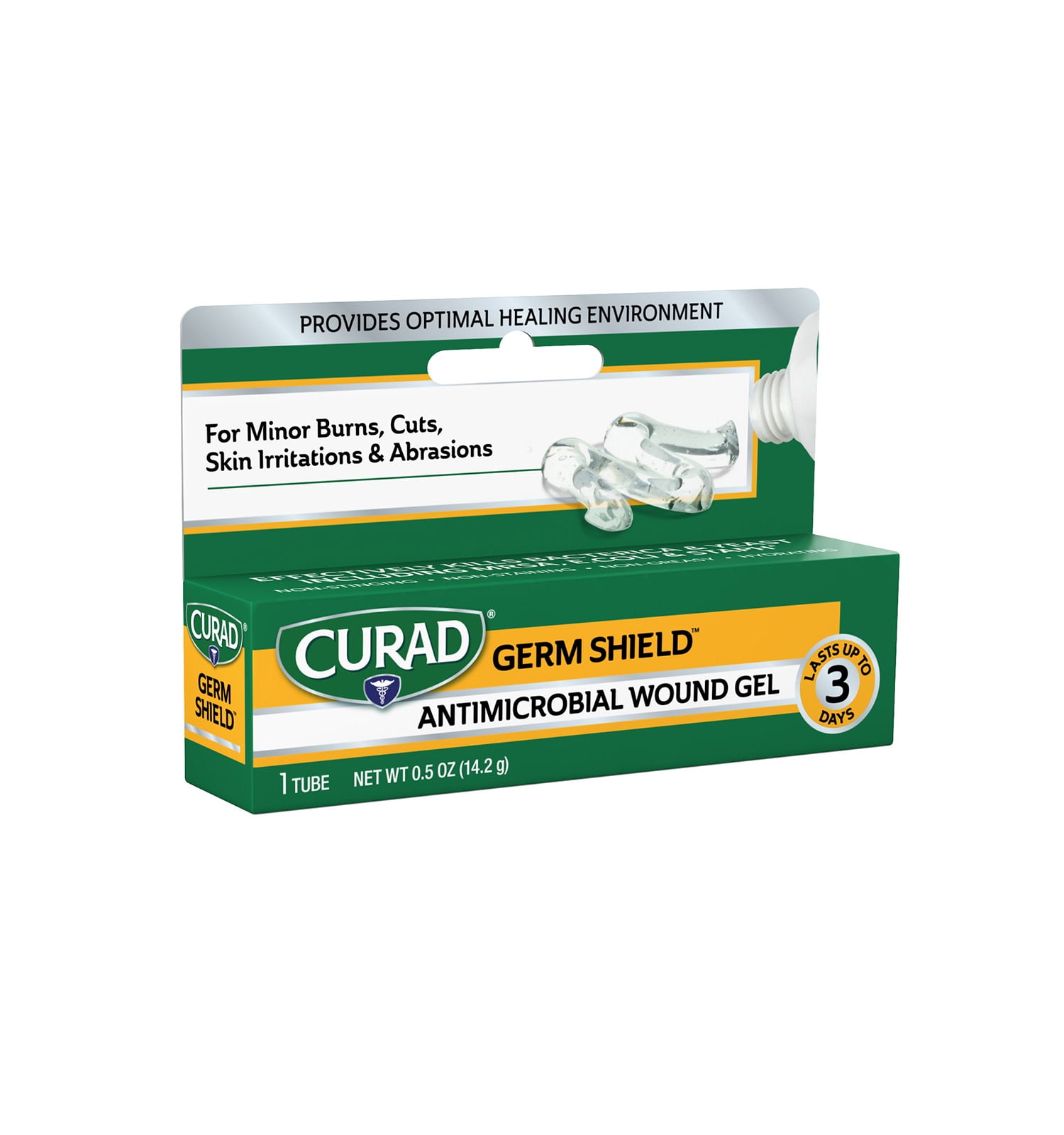 Curad Germ Shield Antimicrobial Silver Wound Gel, For Minor Cuts ...