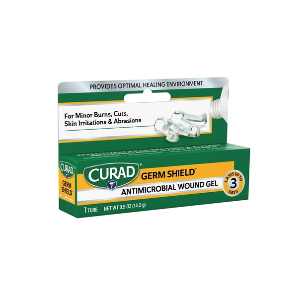 Curad Germ Shield Antimicrobial Silver Wound Gel, For Minor Cuts ...