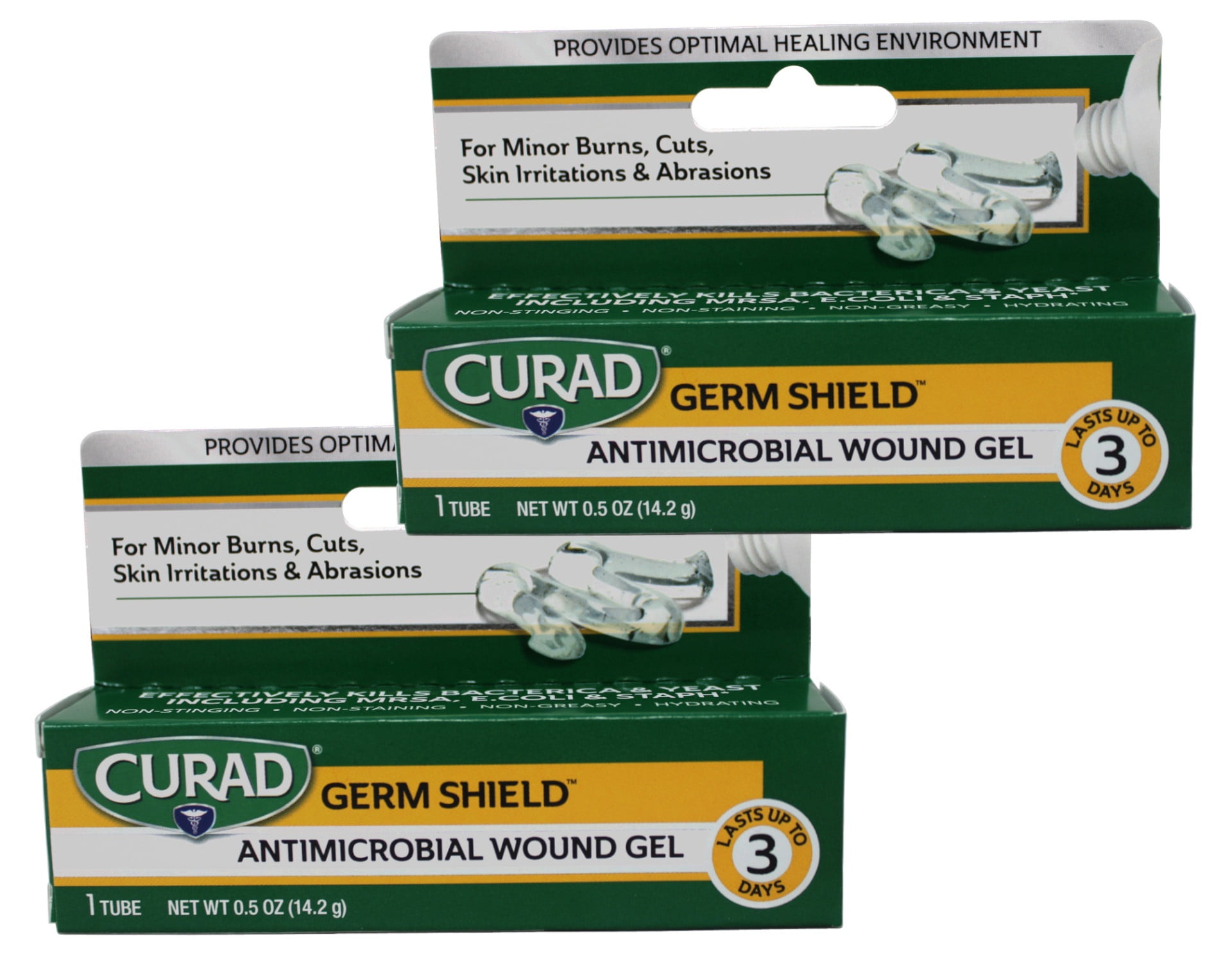 Curad Germ Shield Antimicrobial Silver Wound Gel, For Minor Cuts ...
