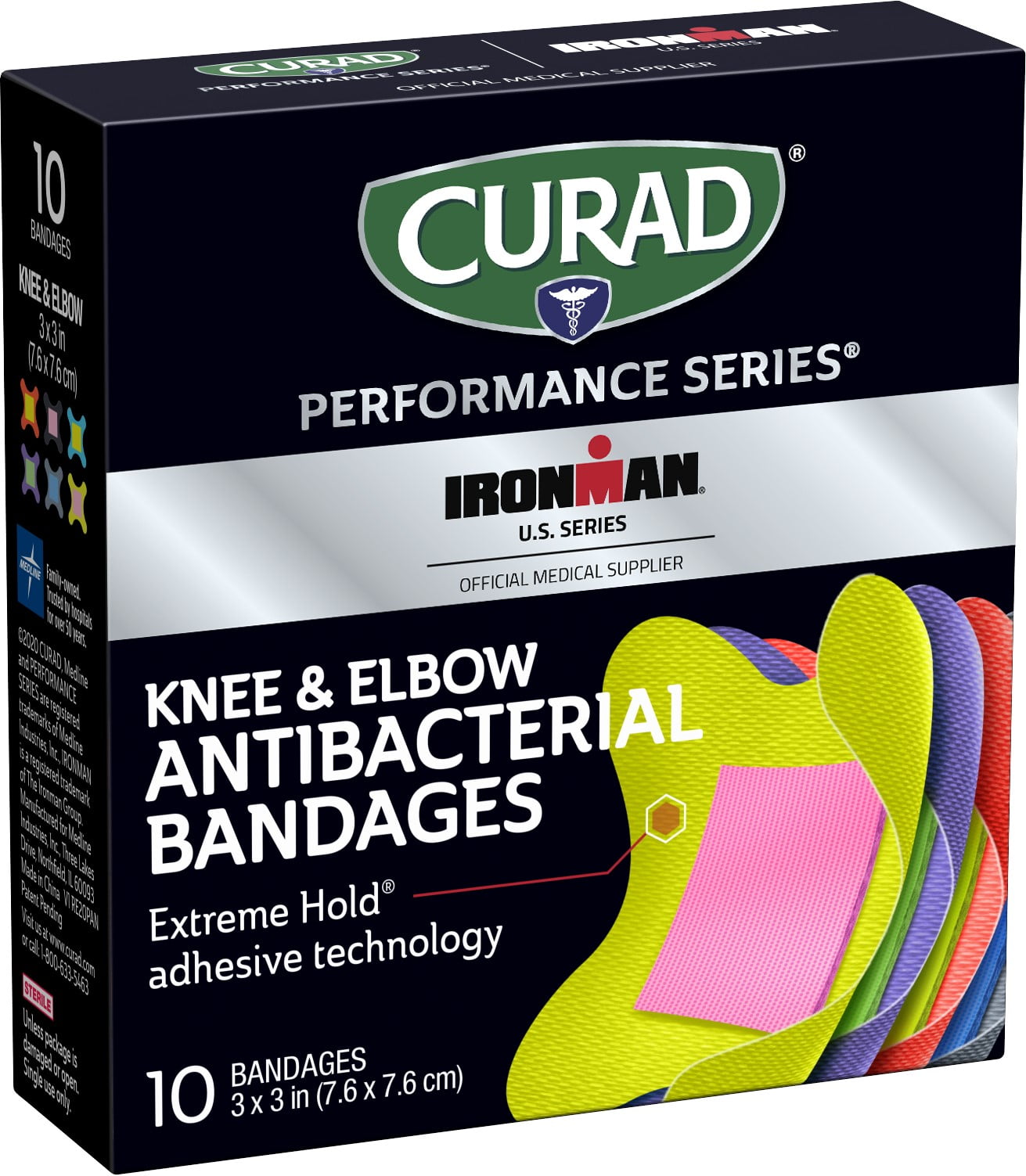 Curad Performance Series Bandages, Heavy-Duty Fabric, Extreme Hold ...