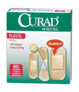 Curad Plastic Bandages All-Purpose Rectangular Long Lasting Assorted ...