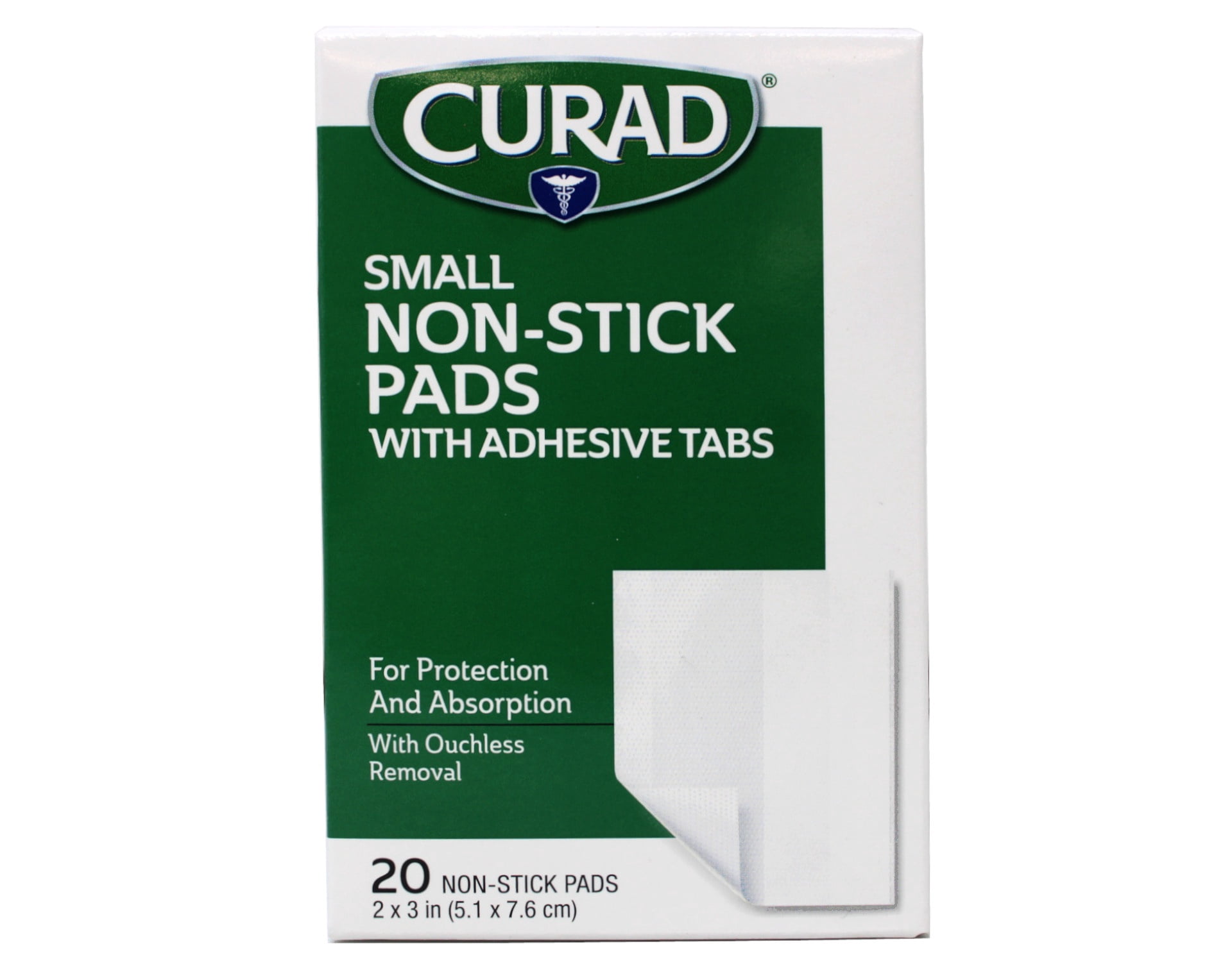 Curad First Aid Non-Stick Wound Dressings with Adhesive Tabs, 2 x 3 ...