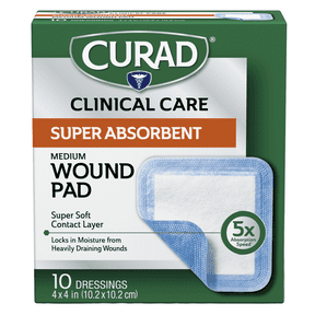 Curity Large 8x10 Abdominal Pads, Sterile Wound Care Absorbent Gauze ...