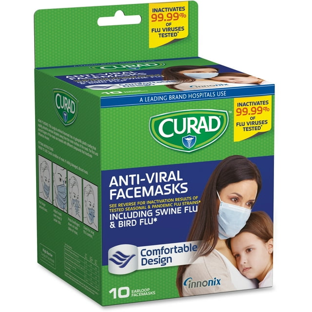 Curad Universal Surgical Facemasks, 10 Ct HSA/FSA Eligible - Walmart.com