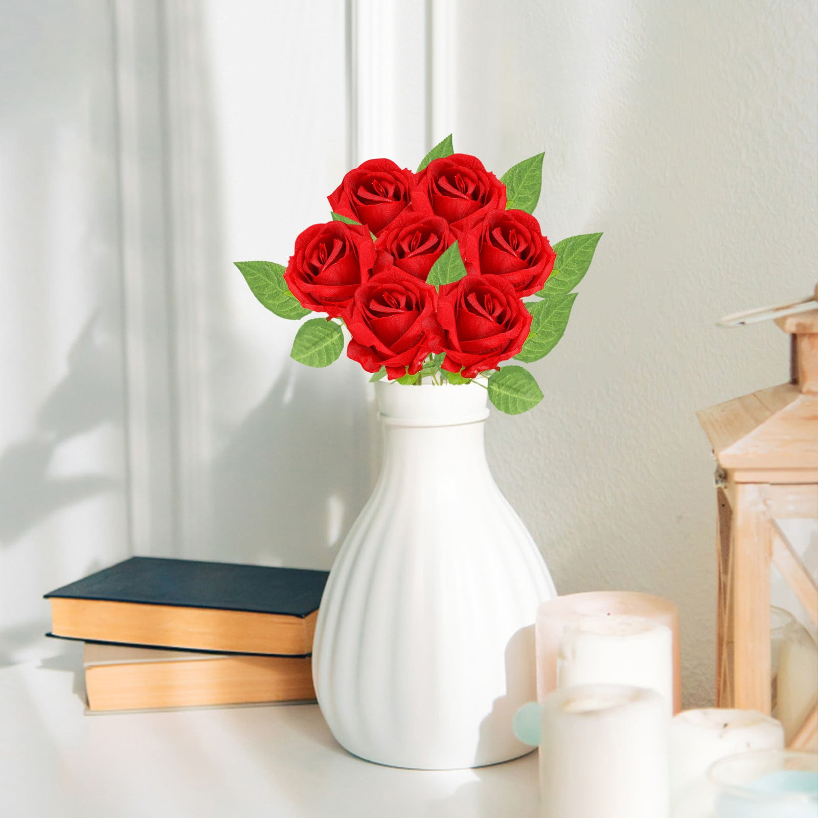 Curated Selection Dreamyjuly, 1Pc Single Artificial Rose 16” Real ...