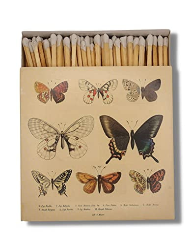 Curator Home Luxury Gift Long Safety Matches I Stylish Butterflies ...