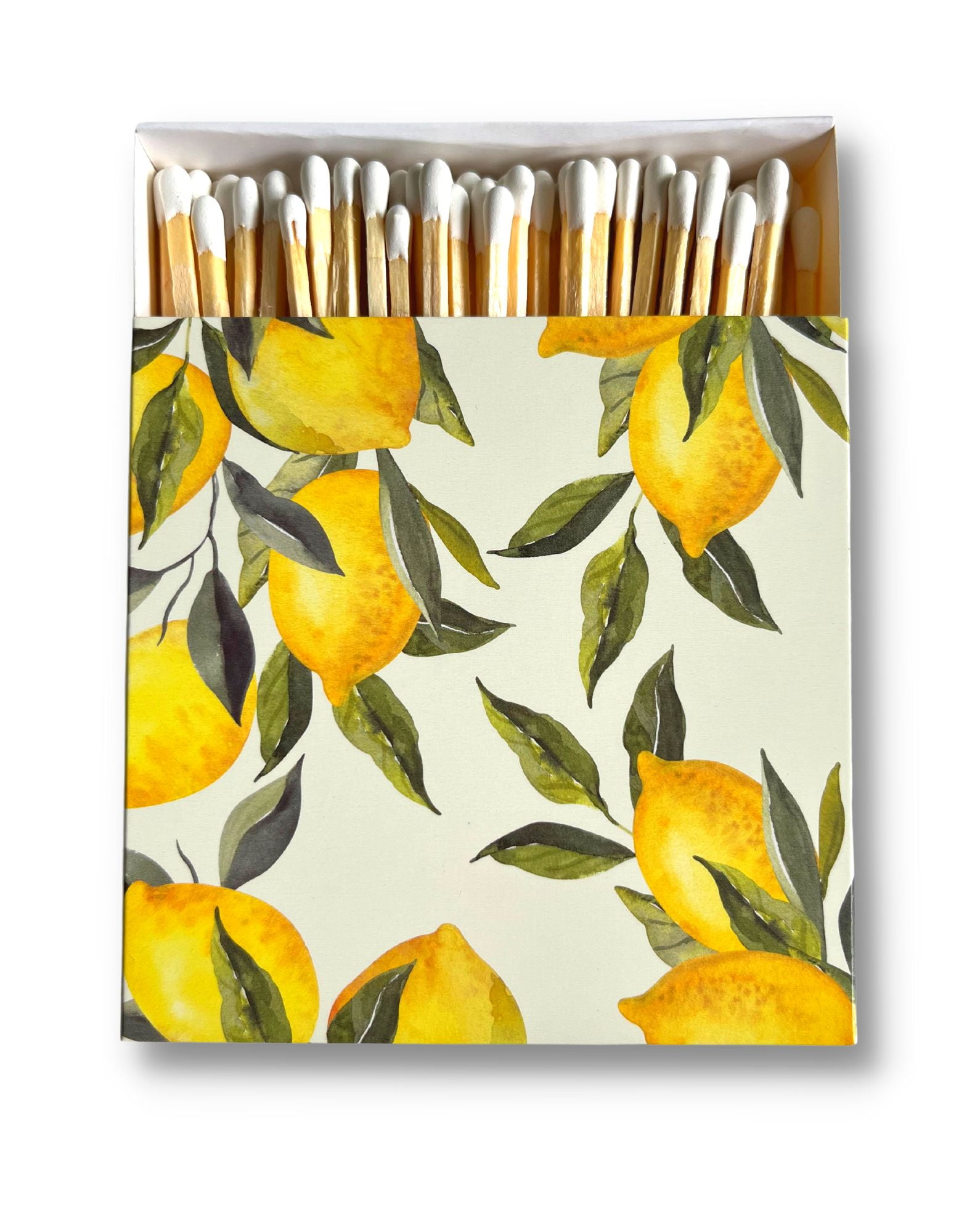 Curator Home Luxury Gift Long Safety Matches I Stylish Lemons Design ...