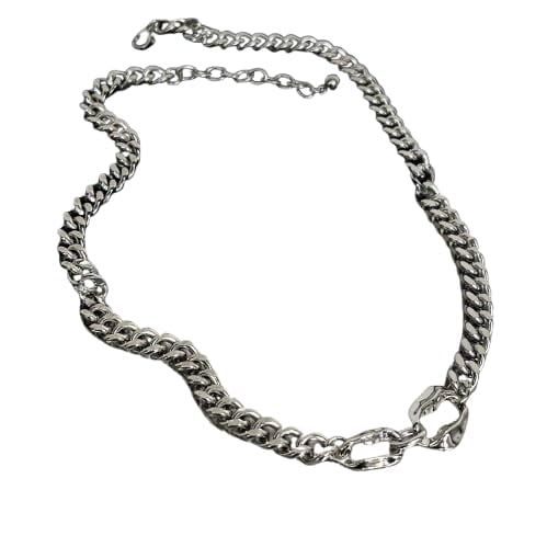 Curb Chain Titanium Steel Necklace - Unisex Ins Minimalist Hip Hop ...