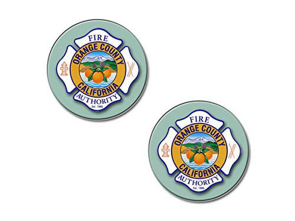 Curb-N-Sign 2 Reflective Vinyl Decals, 4 inch (Orange County Fire ...