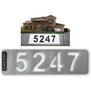 2 Sets Curb Stencils Reusable Number Stencils for Mailbox Address ...
