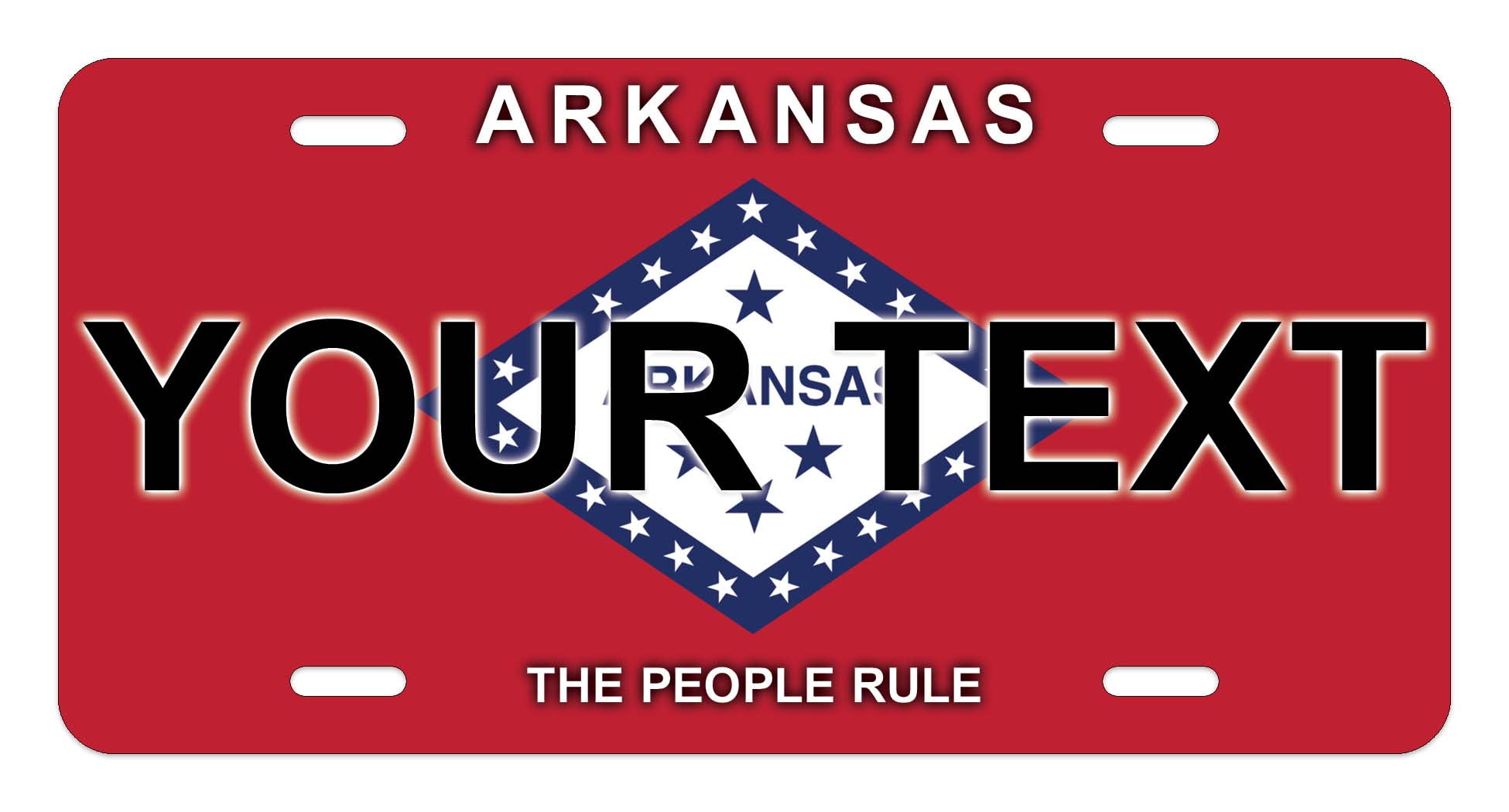 Curb-N-Sign® Custom License Plate, Made in USA Aluminum Composite ...