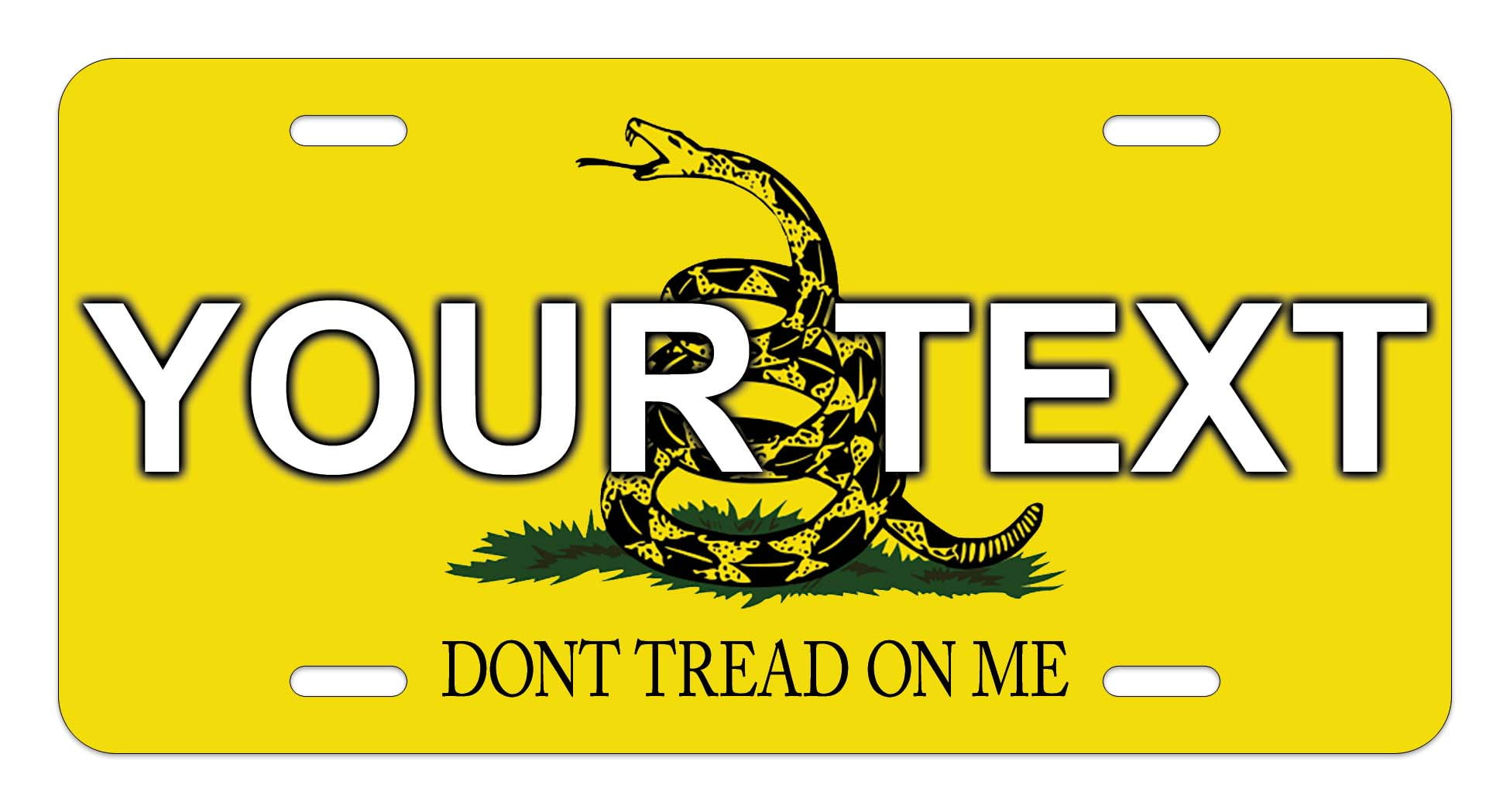 Curb-N-Sign® Custom License Plate, Made in USA Aluminum Composite ...