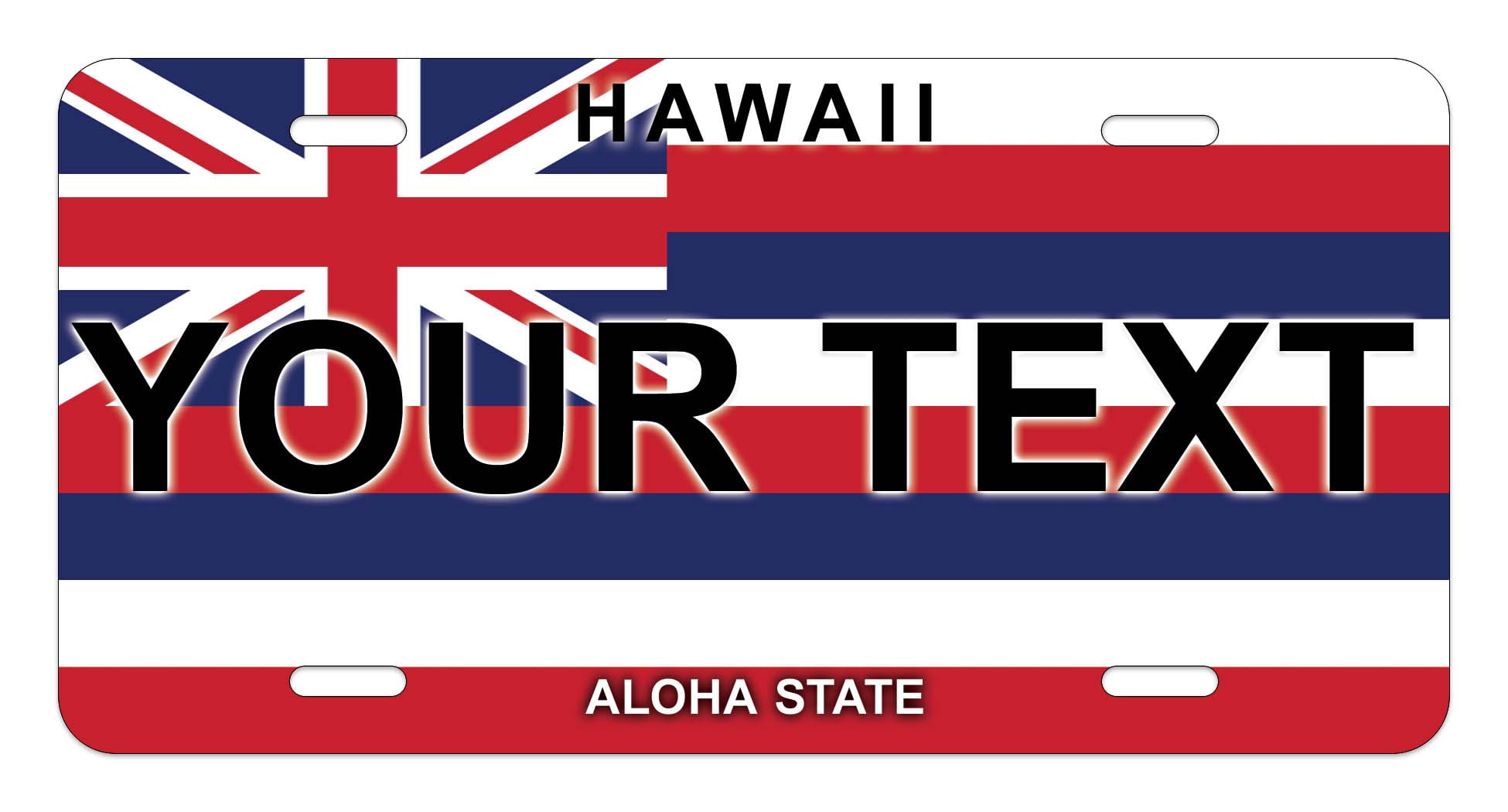 Curb-N-Sign® Custom License Plate, Made in USA Aluminum Composite ...