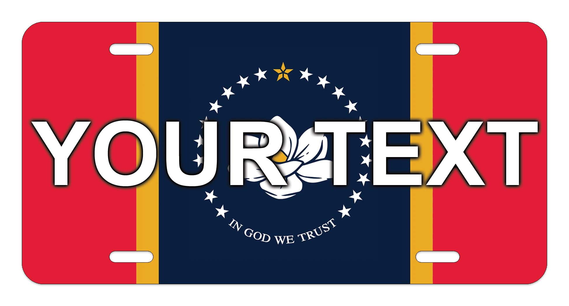 Curb-N-Sign® Custom License Plate, Made in USA Aluminum Composite ...