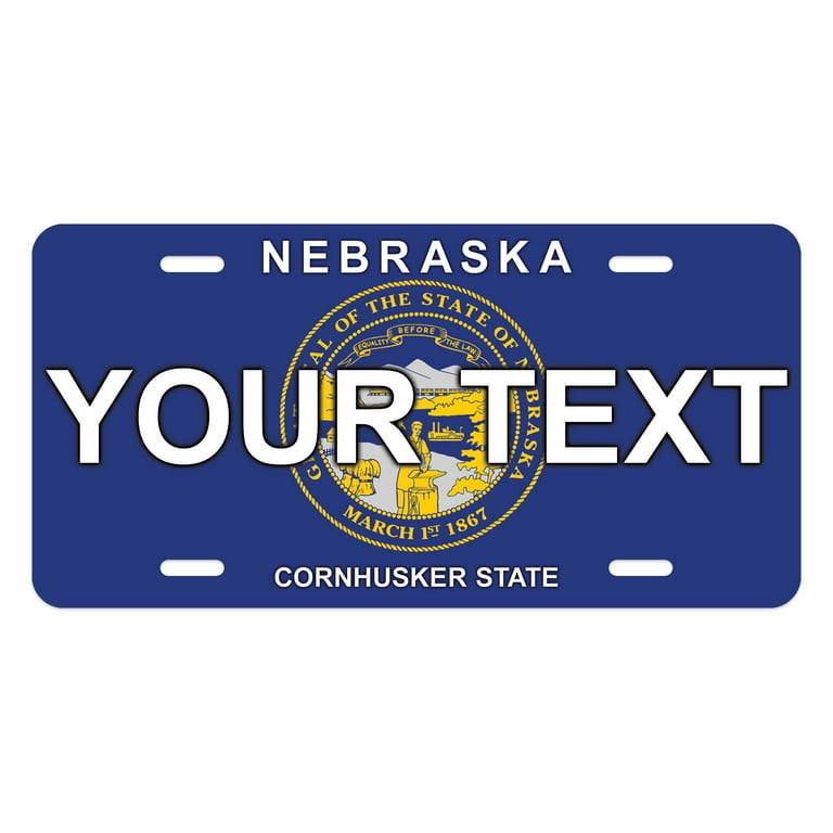 Curb N Sign Custom License Plate Made in USA Aluminum Composite Material Personalized License Plate for Car Custom Front License Plate 6x12